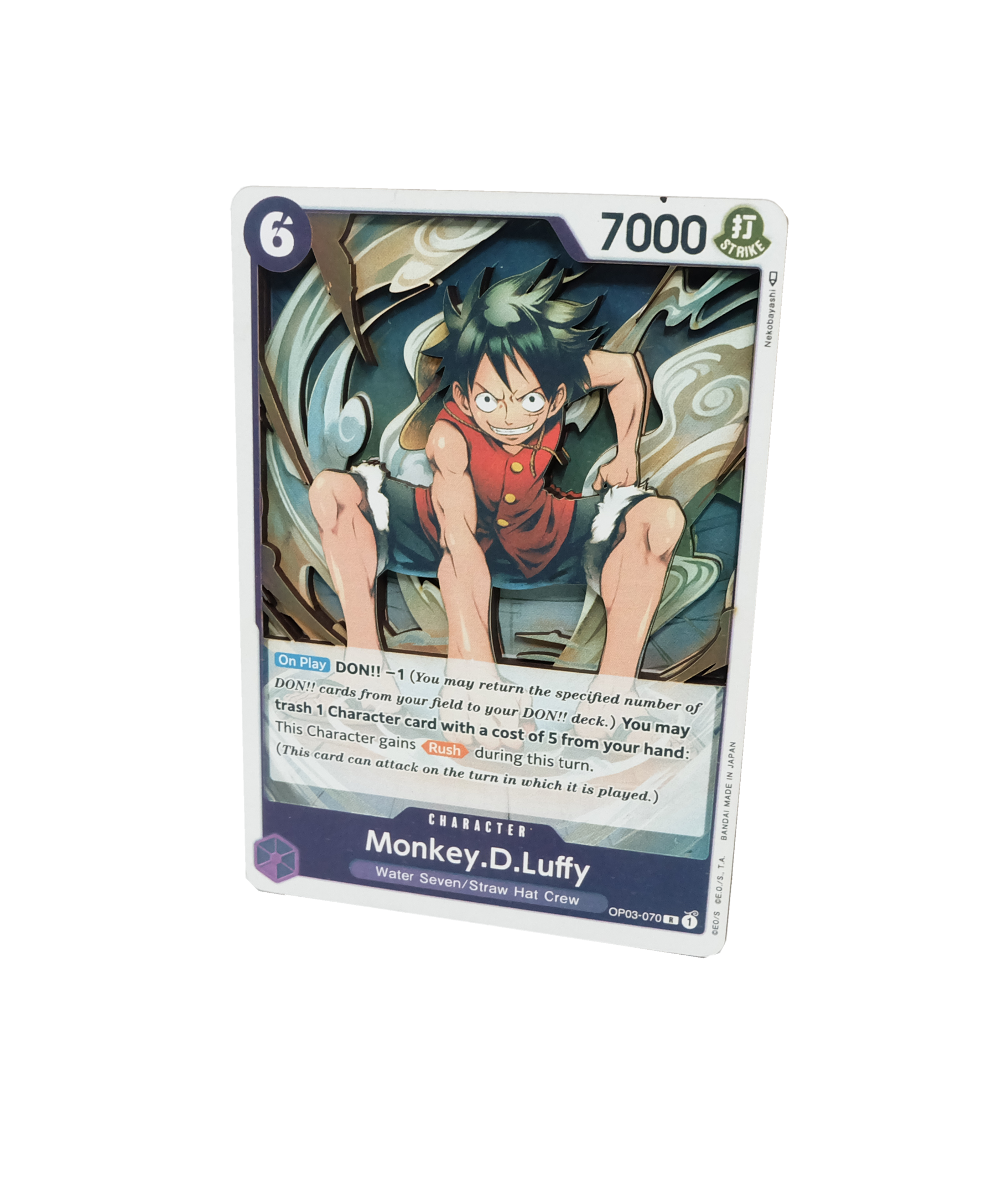 3D One Piece Luffy Jumbo Card – Embrace Design